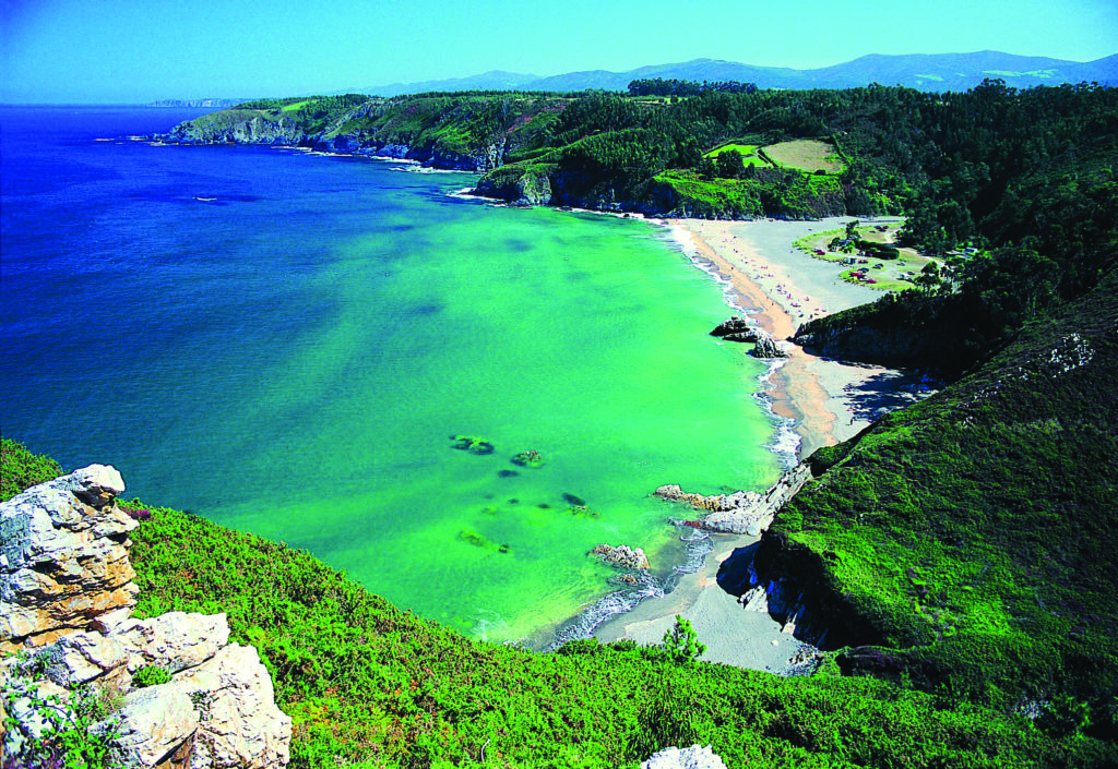 A beautiful beach in Asturias, Northern Spain – Brittany Ferries