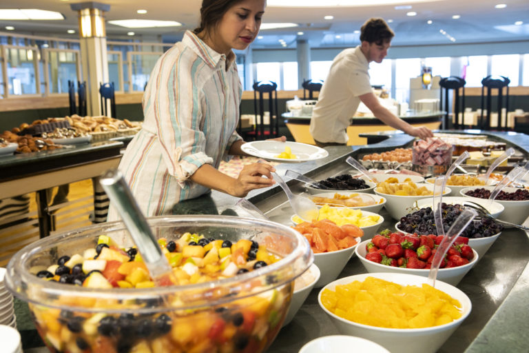 Buffet available at breakfast, lunch and dinner on selected sailings ...