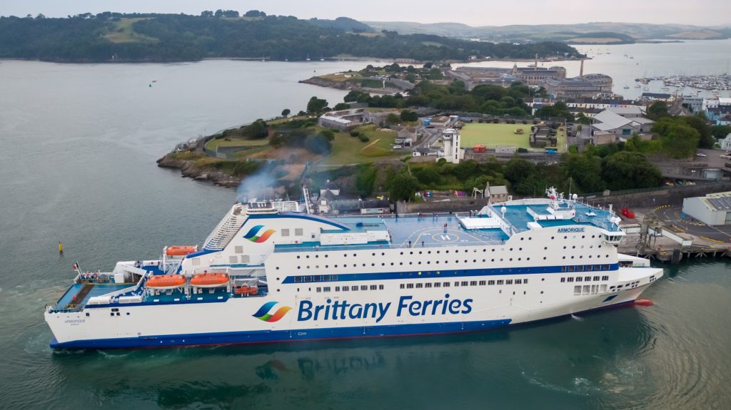 Armorique arriving in Plymouth – Brittany Ferries