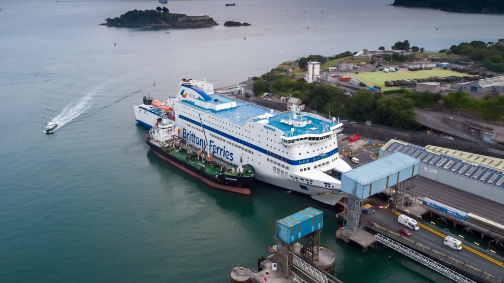 Armorique bunkering whilst in Plymouth – Brittany Ferries