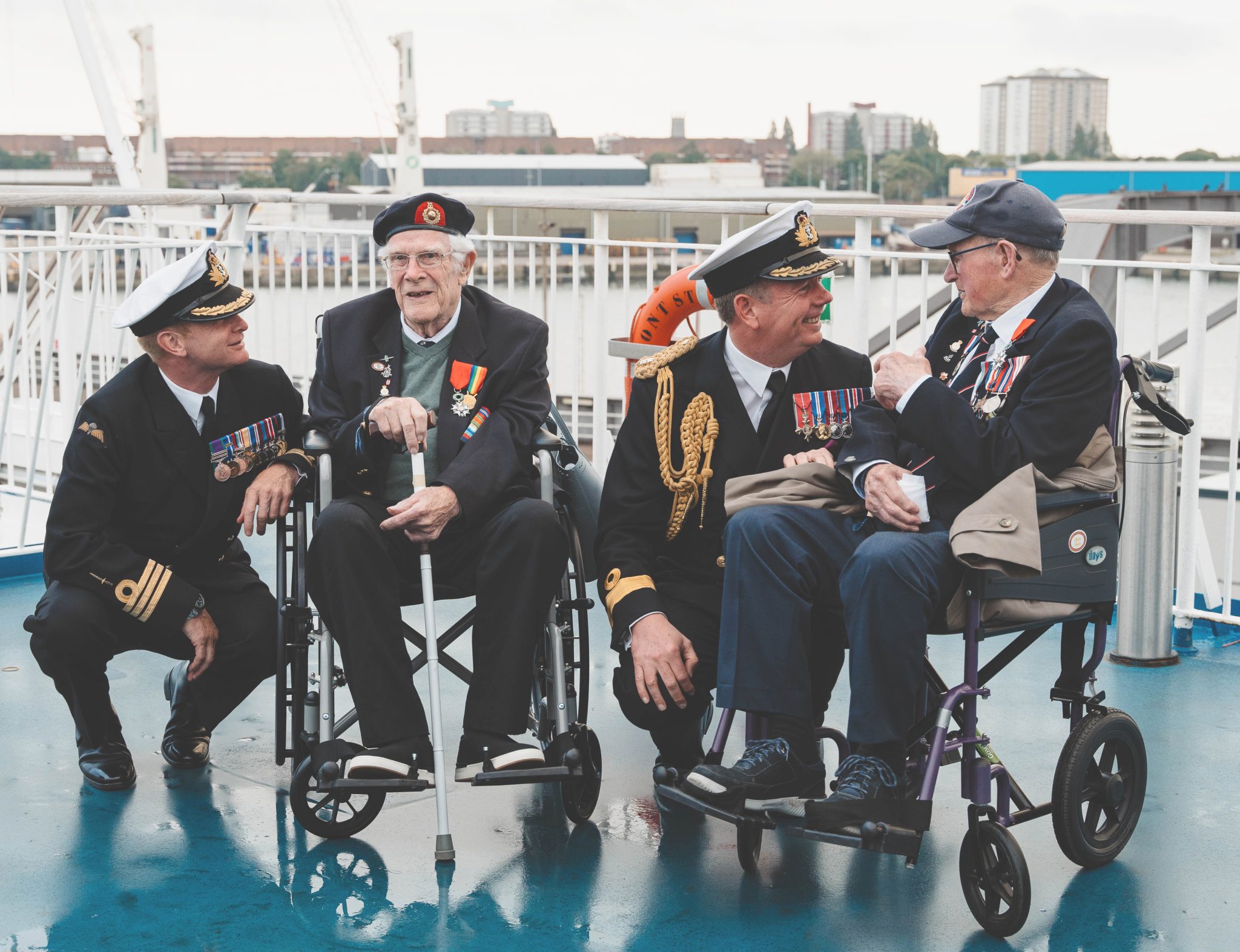 Commander Glenn Higson and Commodore John Voyce Naval Base Commander ...